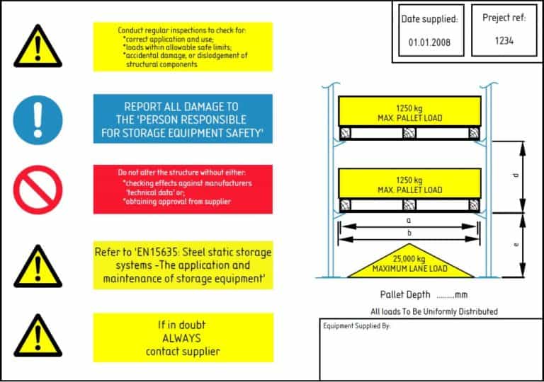 How to Make Warehouse Racking Load Capacity Plaques - iWarehousing